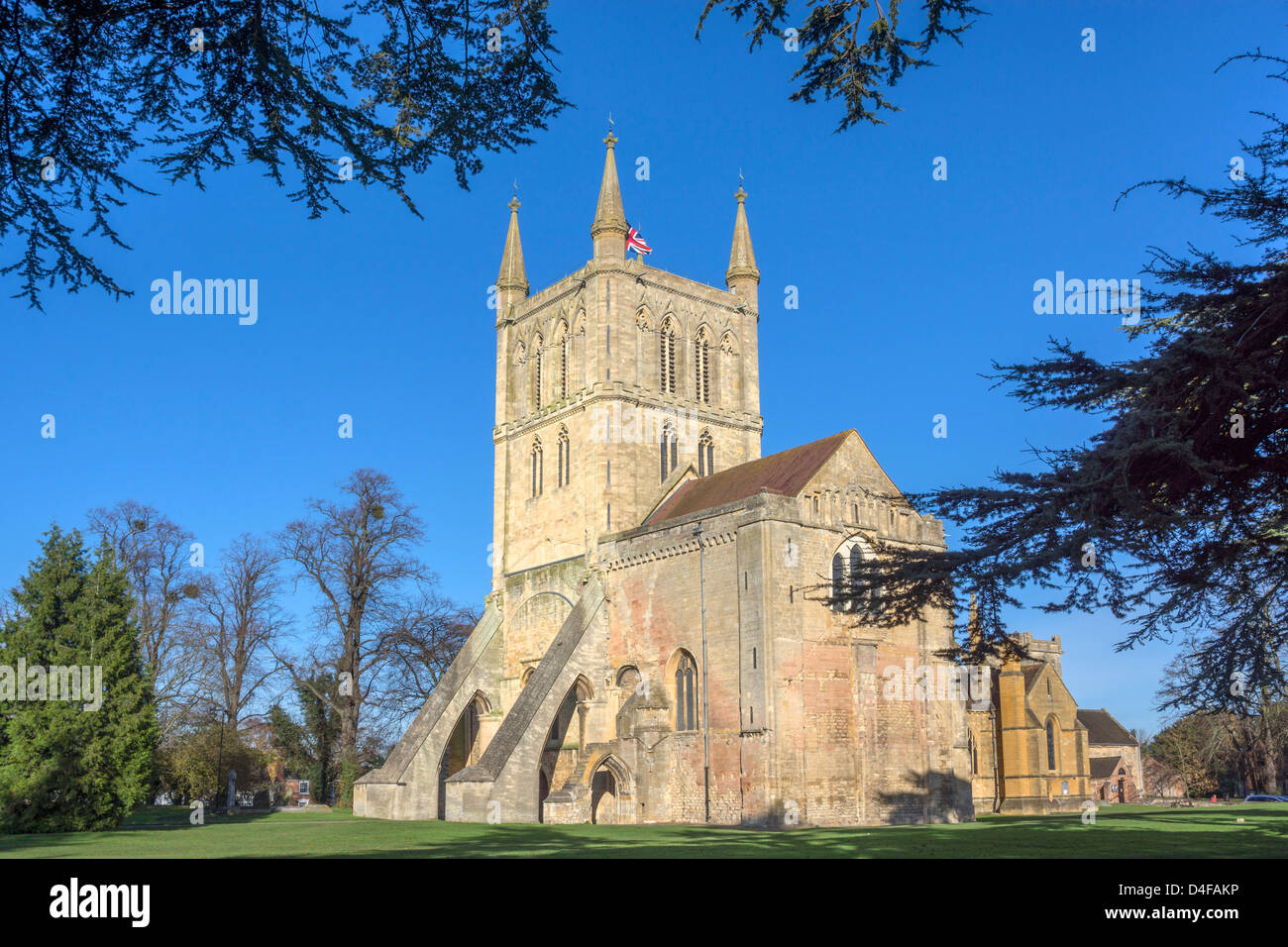 A parish church - church of england - Pershore Abbey Worcestershire ...