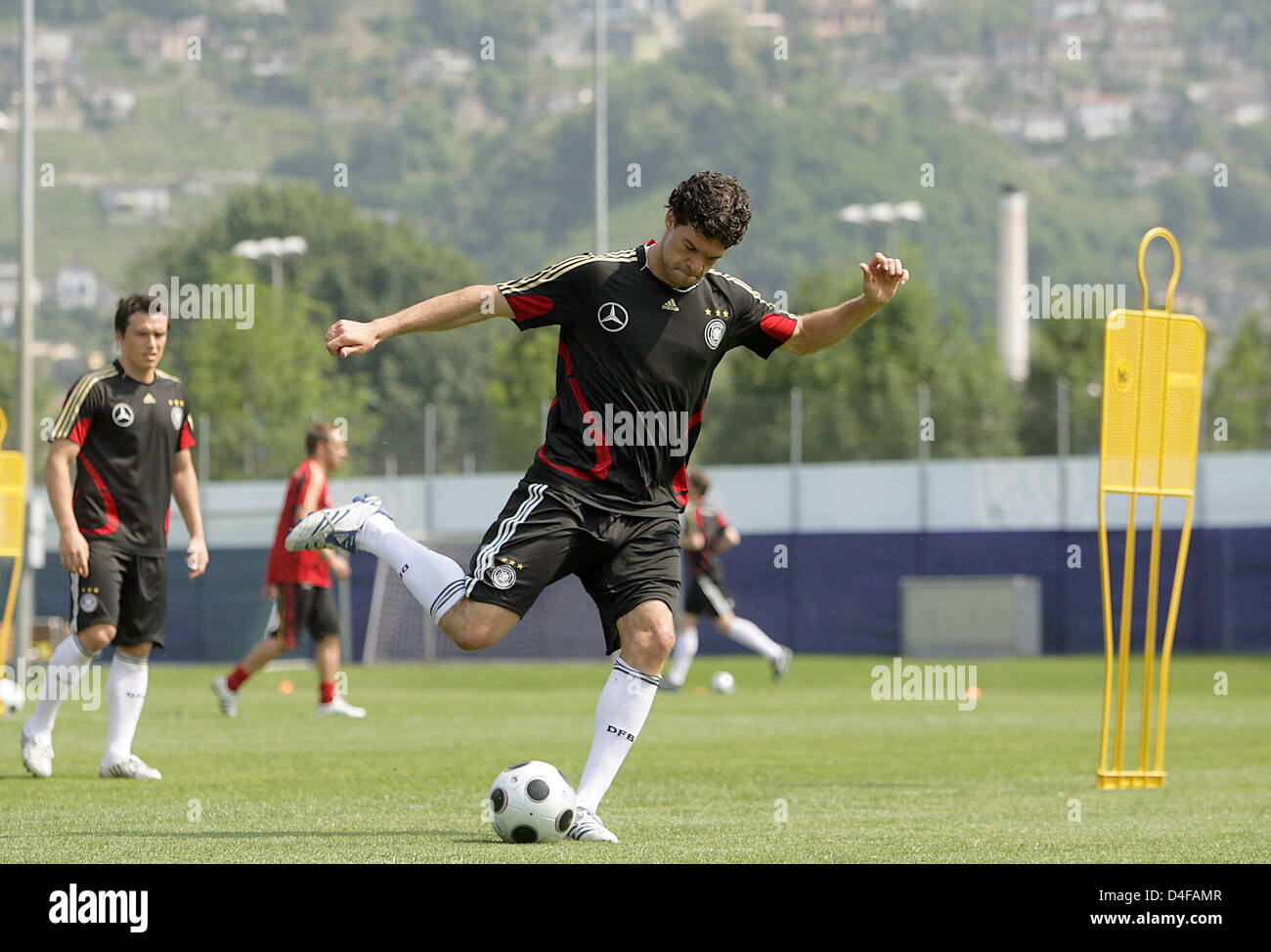Germanys michael ballack in action hi-res stock photography and images ...