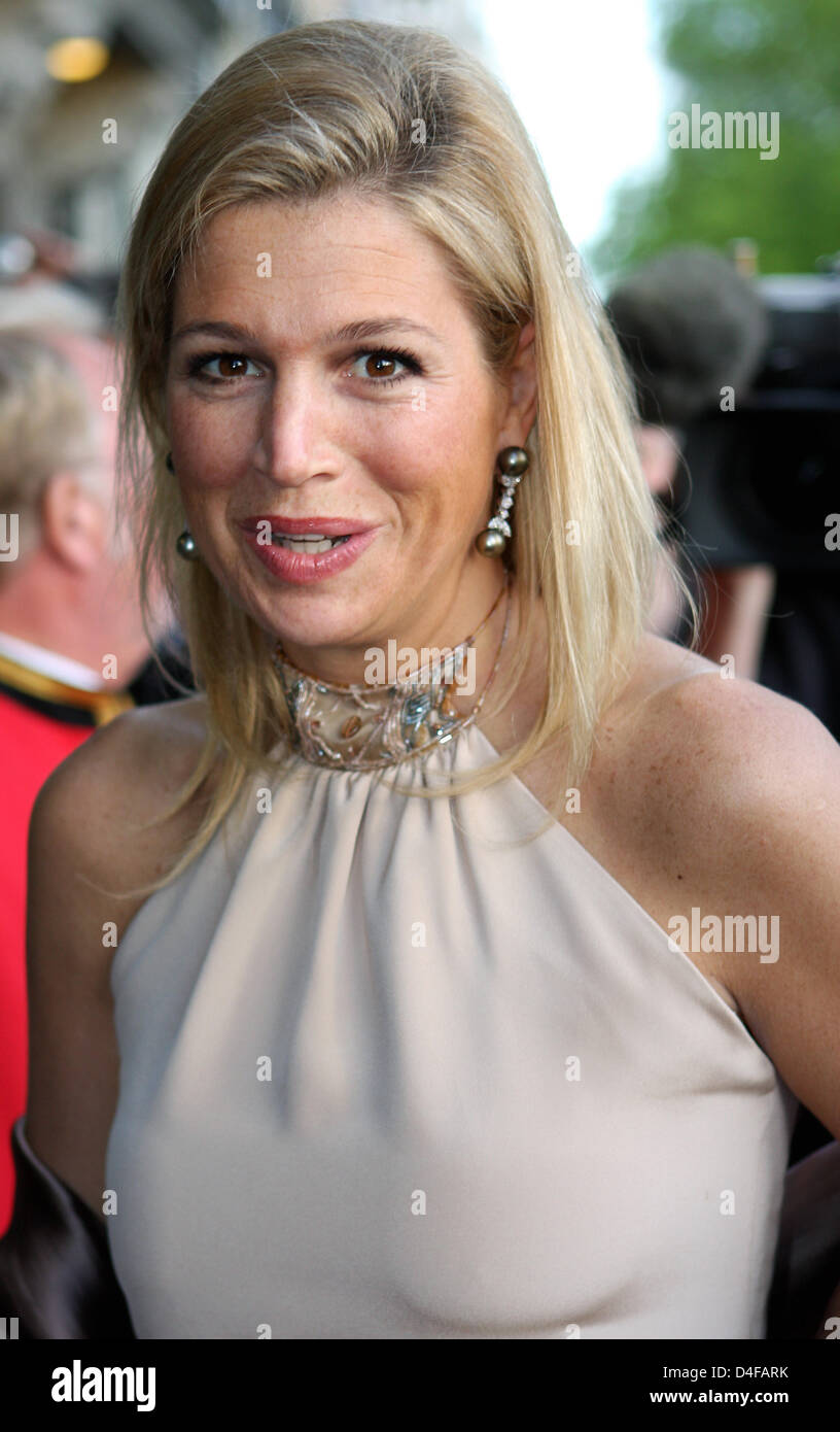 Dutch Princess Maxima arrives for the last evening of the Holland ...