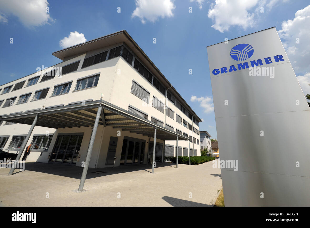 Exterior view on the headquarters of car supplier Grammer in Amberg ...