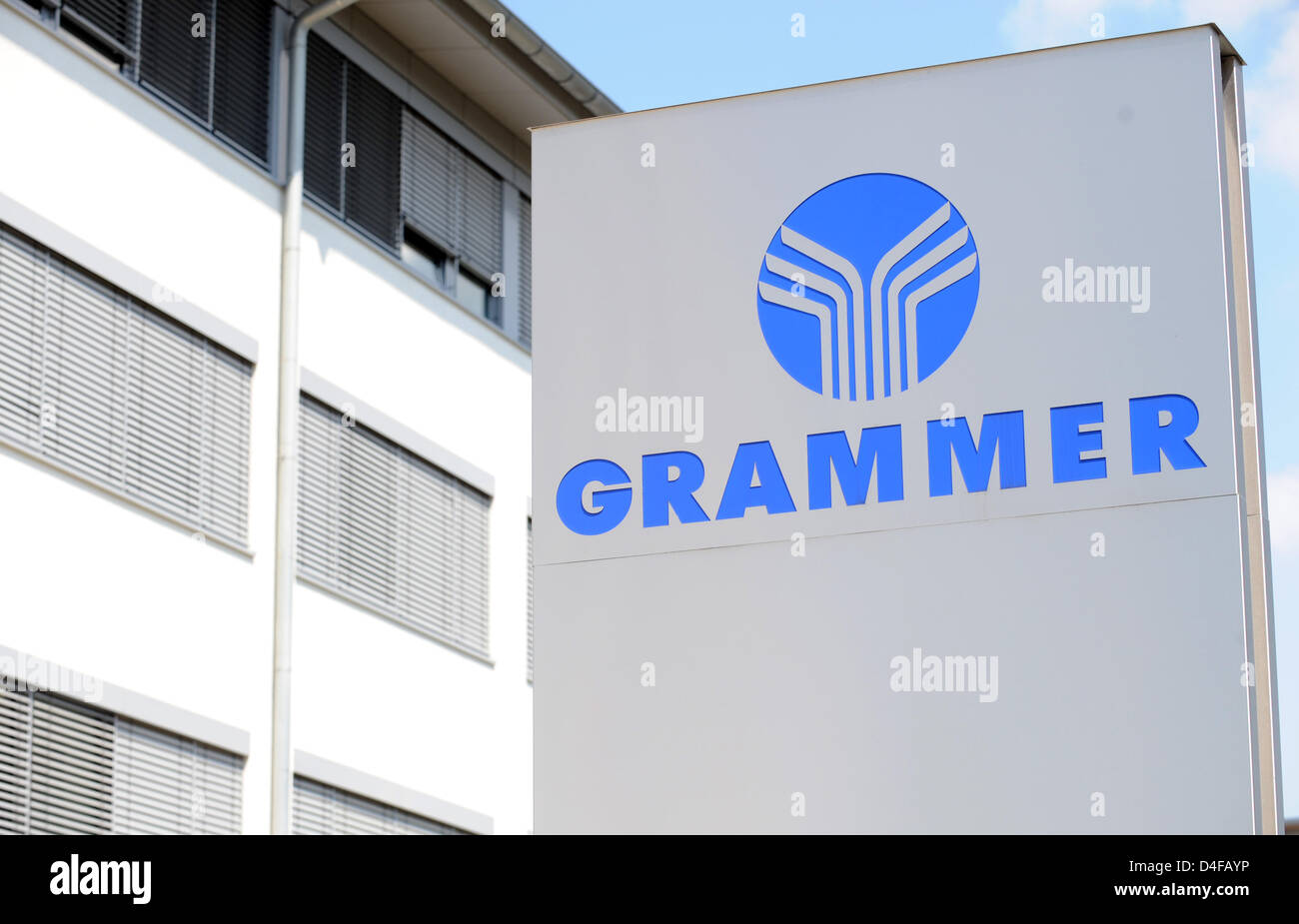 Exterior view on the headquarters of car supplier Grammer in Amberg ...