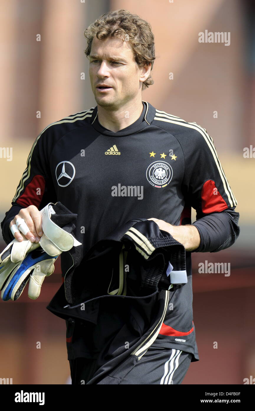 German goalkeeper Jens Lehmann during a training session of German ...