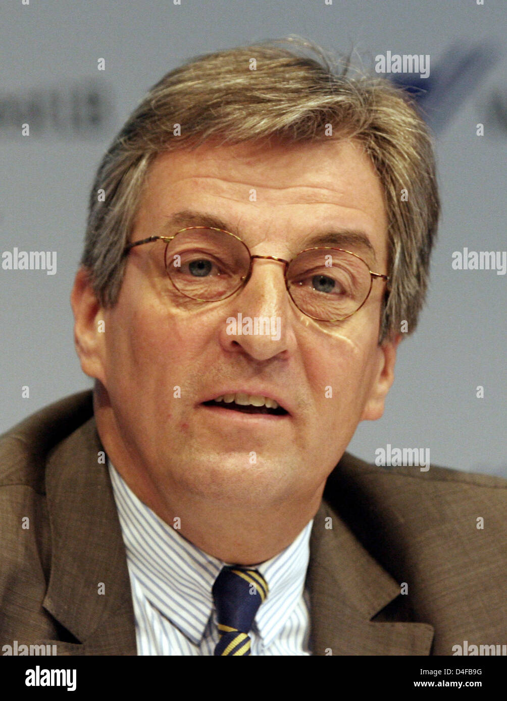 Alexander Stuhlmann, CEO of West LB, pictured at the company's balance ...