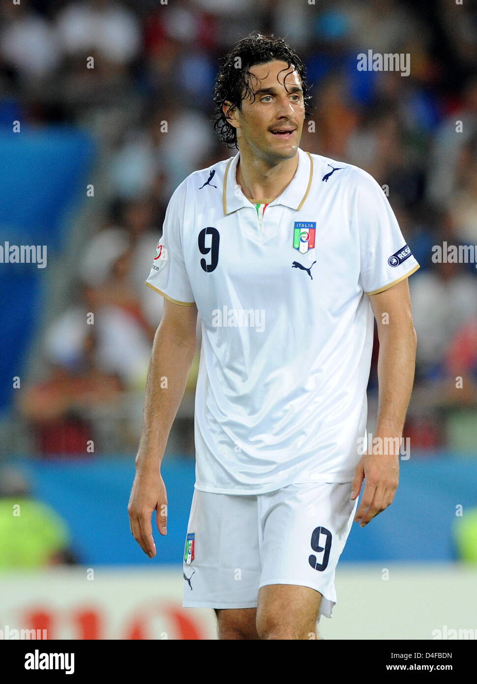 Luca Toni of Italy during the UEFA EURO 2008 quarter final match ...
