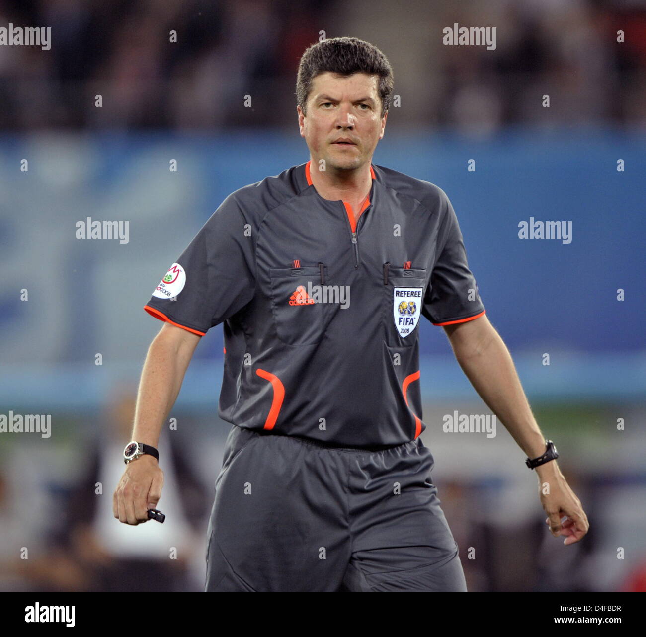 German referee Herbert Fandel during the UEFA EURO 2008 quarter final ...