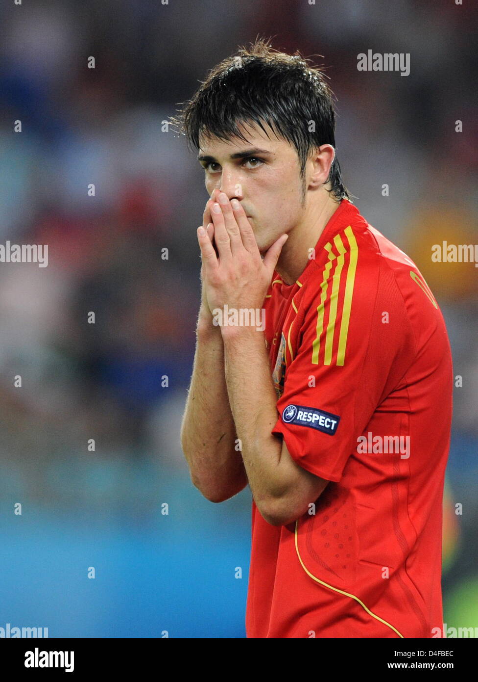 David Villa of Spain during the UEFA EURO 2008 quarter final match ...
