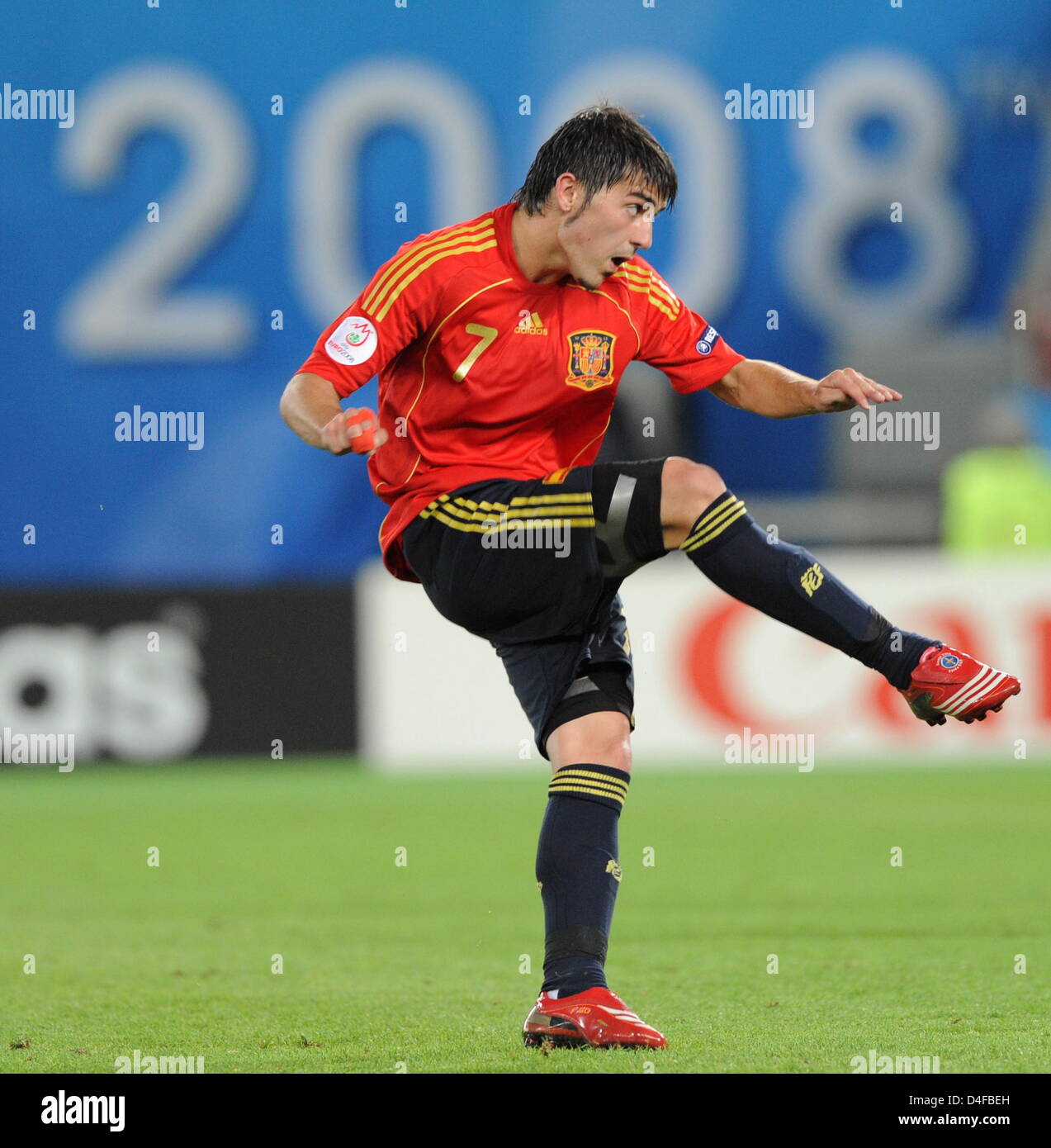 David Villa of Spain during the UEFA EURO 2008 quarter final match ...