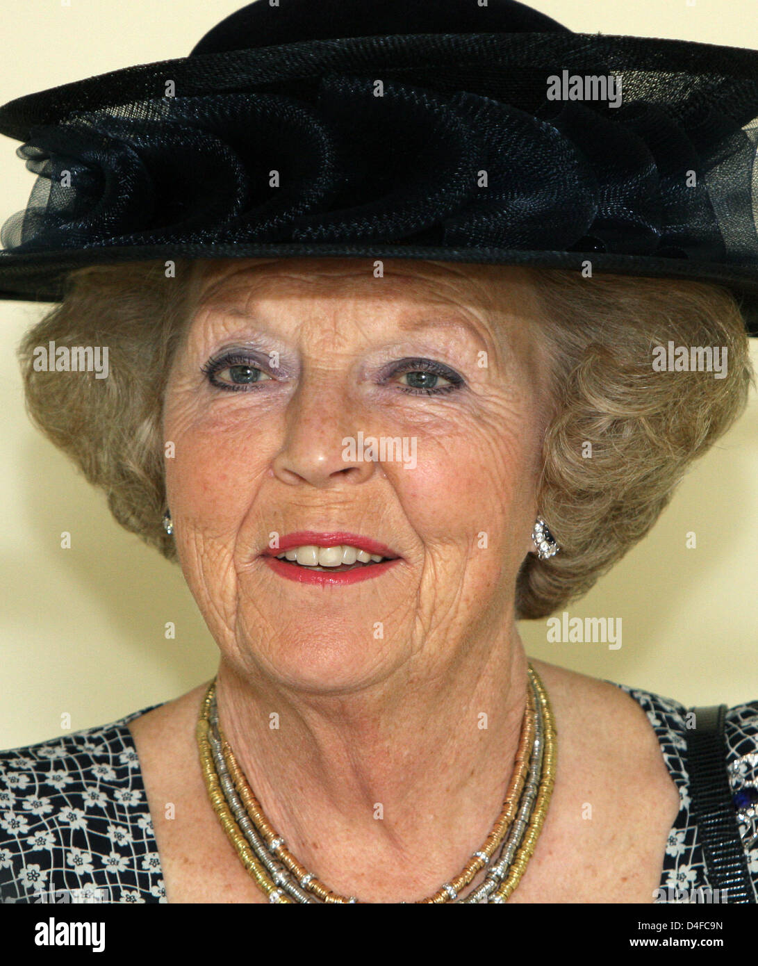 Queen Beatrix of the Netherlands is pictured in Kaunas about 100 ...