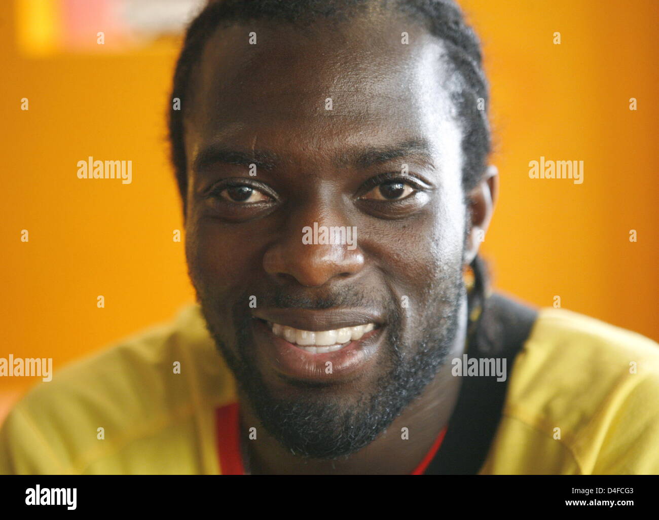 Ghanaian international Hans Sarpei pictured during an interview in ...