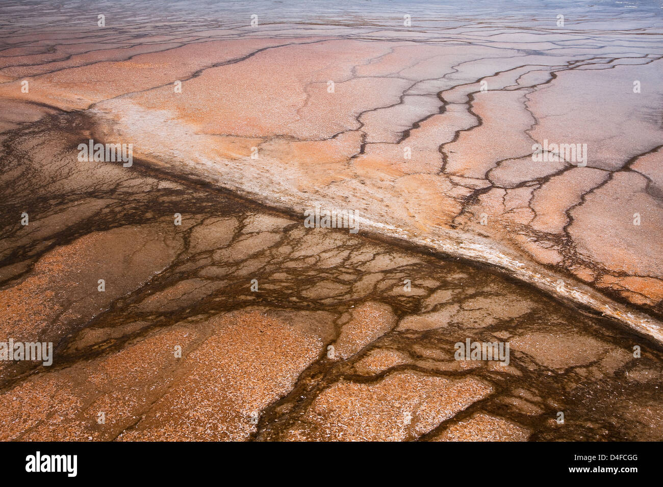Rock formations in hot spring Stock Photo - Alamy