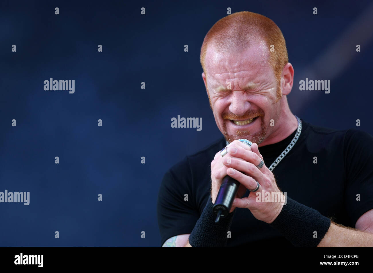 Singer of US-band 'Iced Earth', Matthew Barlow, performs at 'Bang Your ...