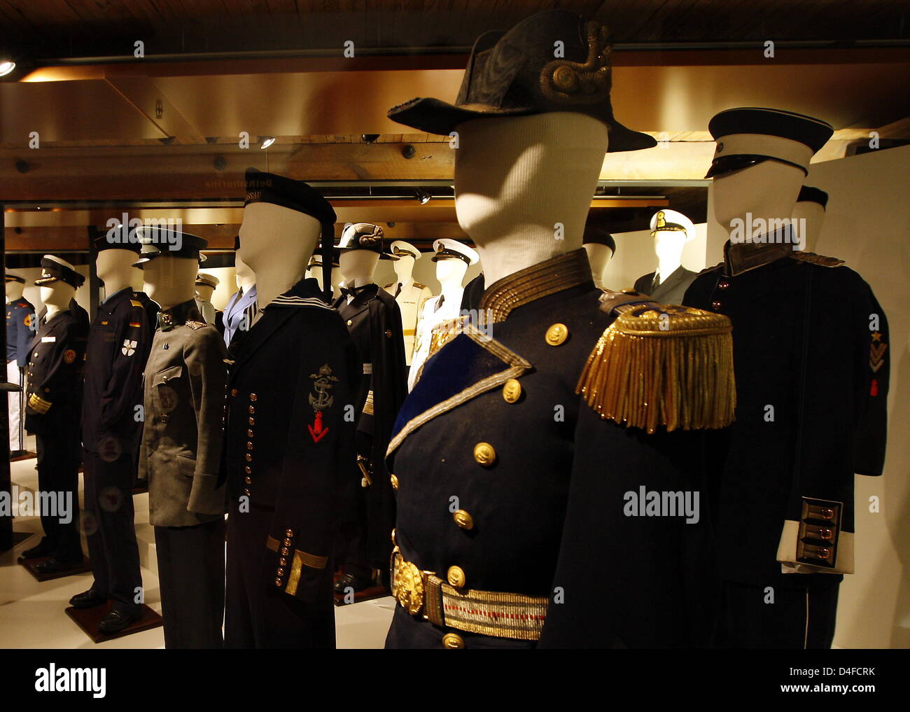 Seafarer uniforms exhibited at the International Maritime Museum in ...