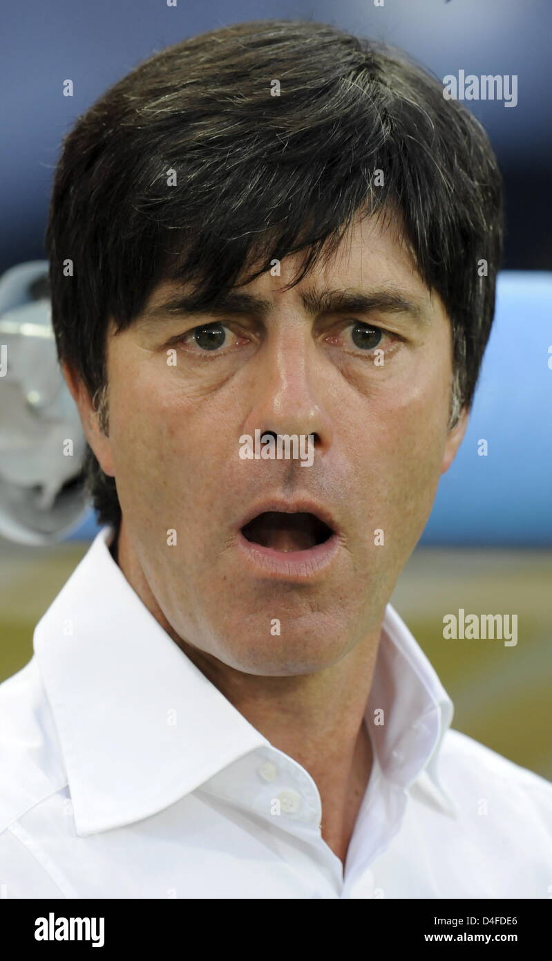 German coach Joachim Loew watches his players during the UEFA EURO 2008 ...