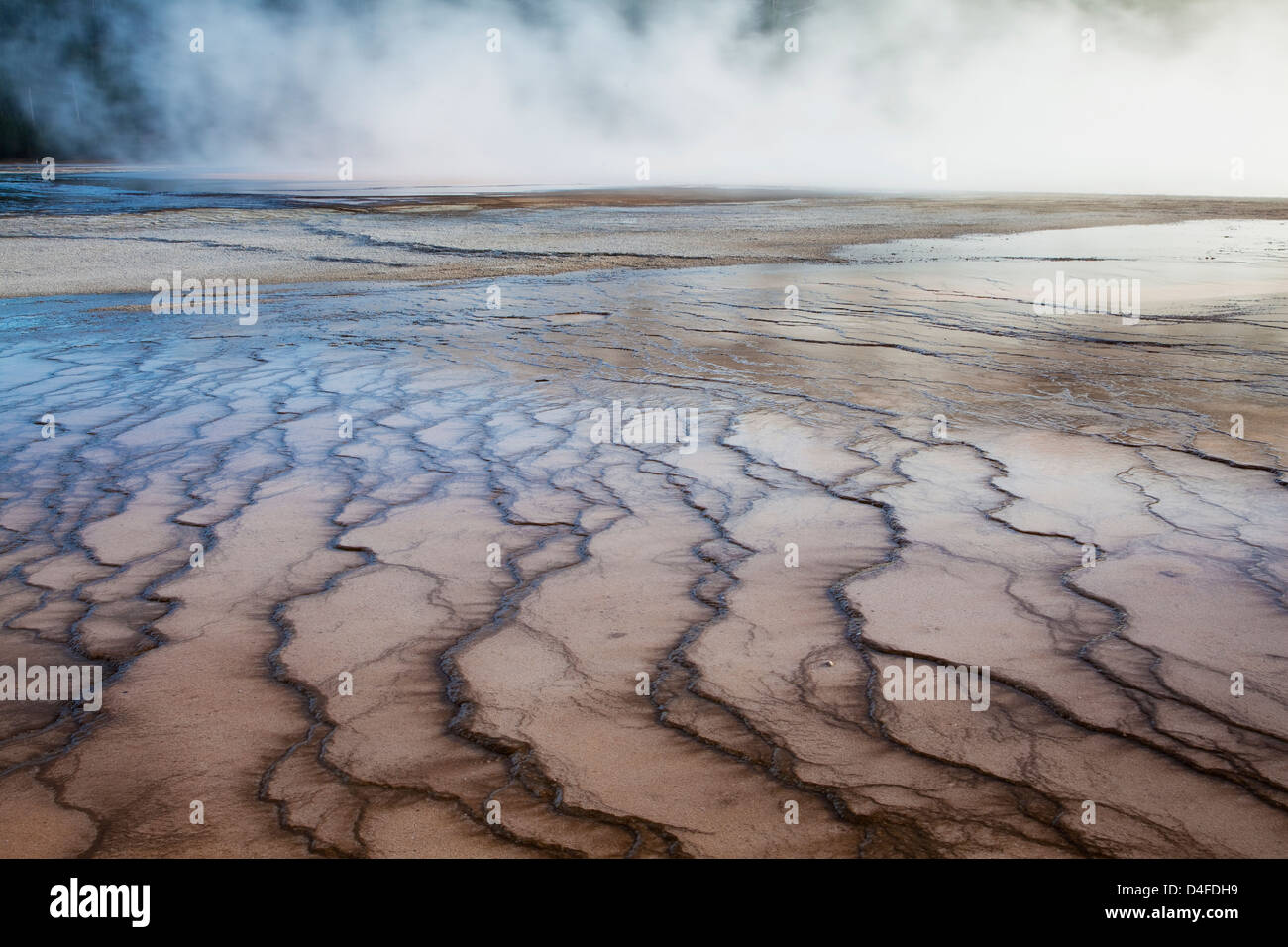 Rock formations in hot spring Stock Photo - Alamy