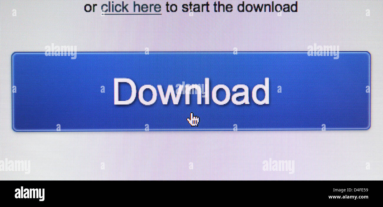 ILLUSTRATION - The download button of an internet provider is featured ...
