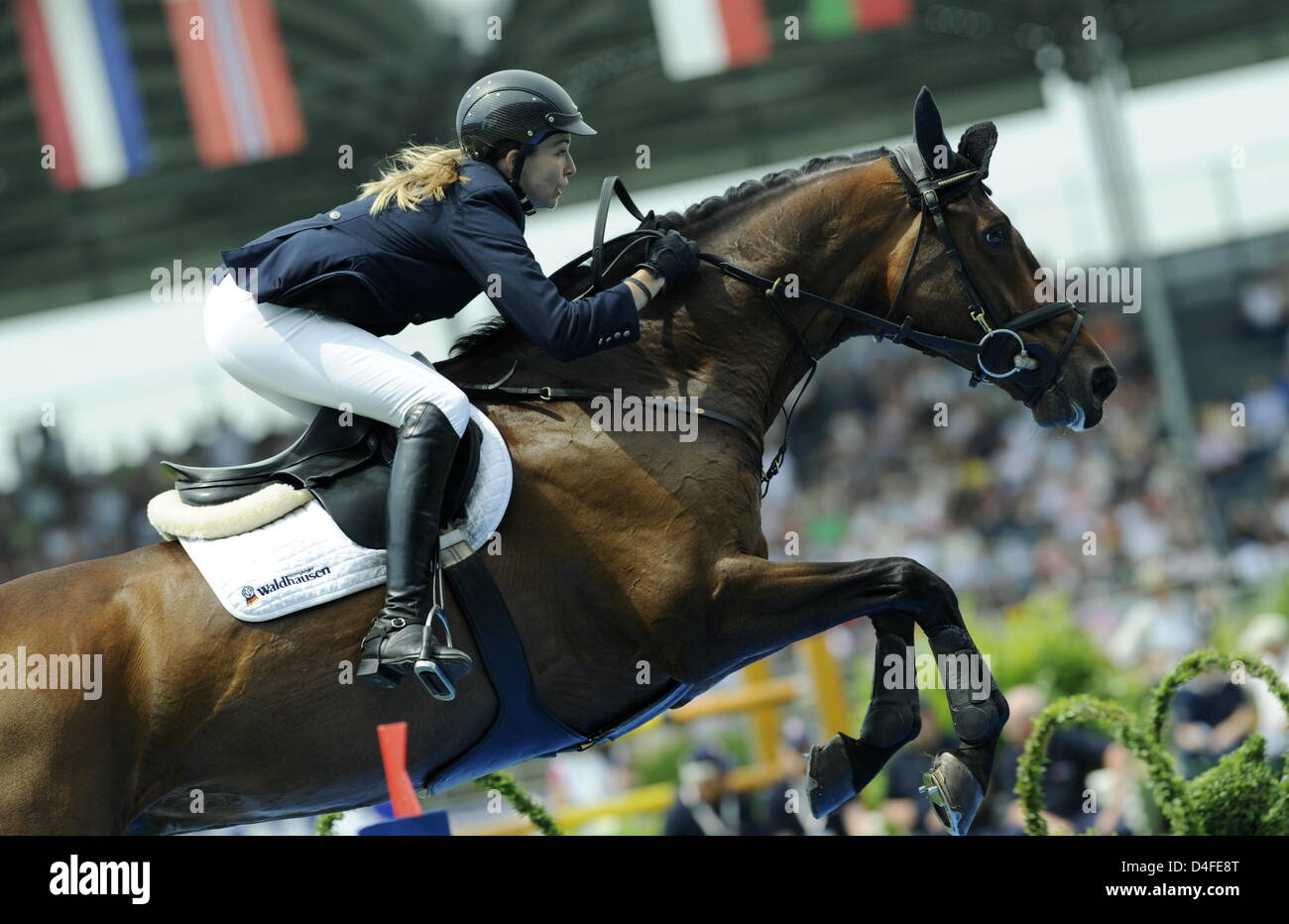 Swiss dressage rider Christina Liebherrr on 'No Mercy ' shown in action ...