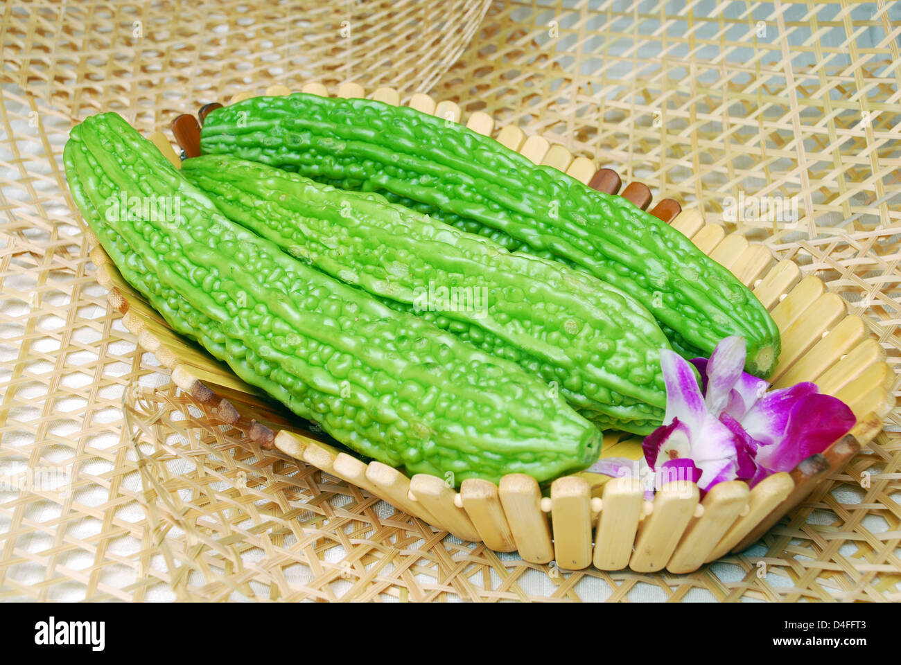 china delicious food--balsam pear Stock Photo - Alamy