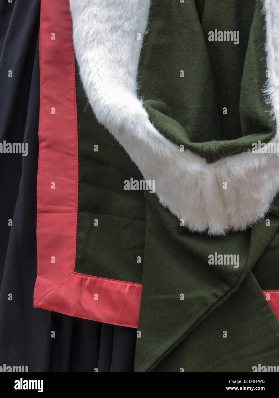 Academic dress close up used mainly for graduation ceremonies in ...