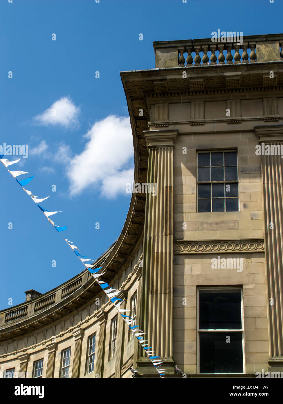 Section of the Crescent a Grade-I-listed building in the town of Buxton ...