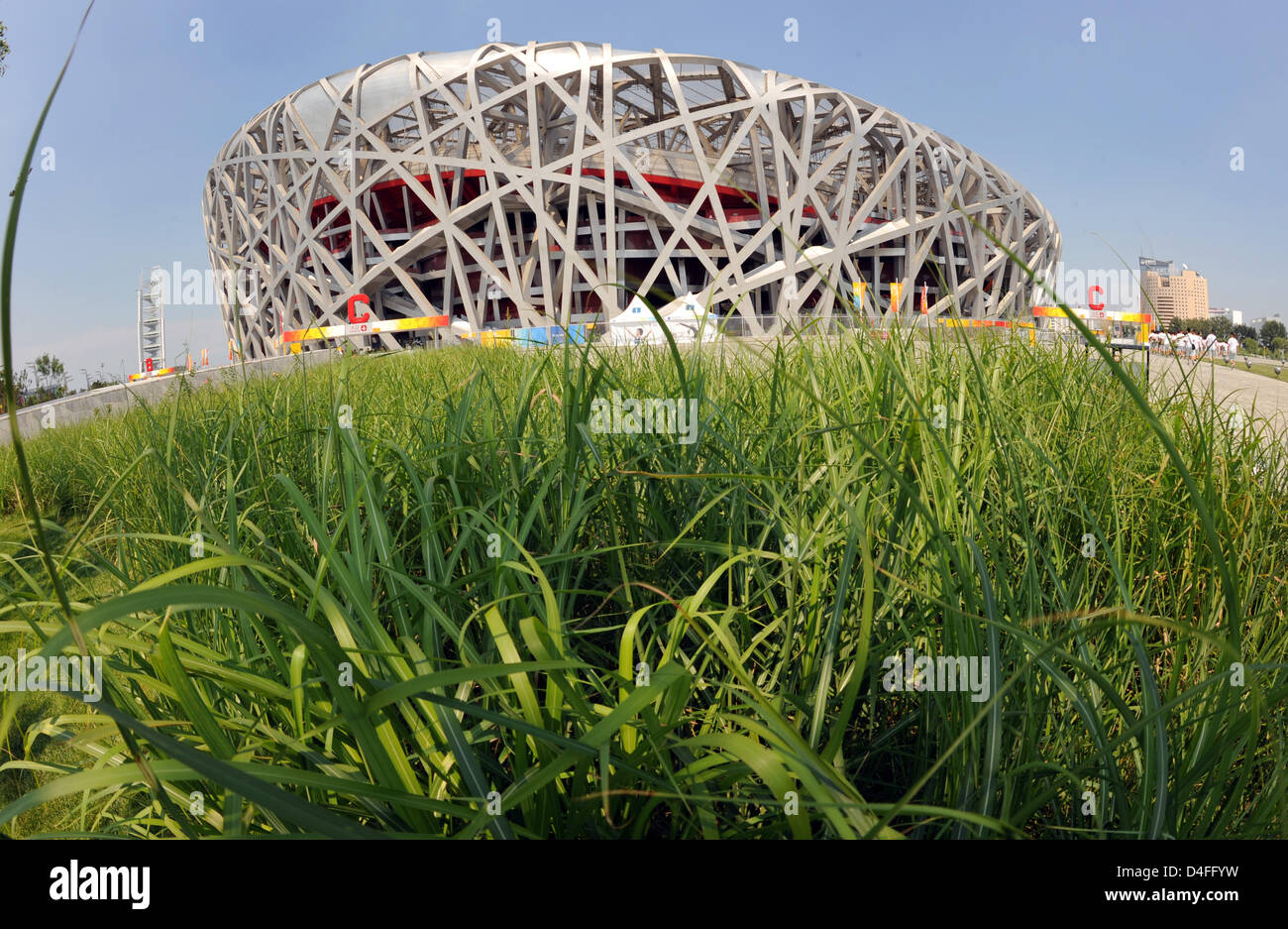 The National Stadium captured in Beijing, China, 02 August 2008. The ...