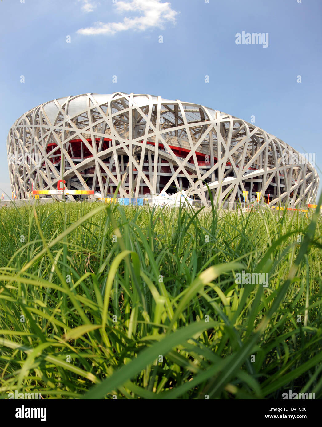 The National Stadium captured in Beijing, China, 02 August 2008. The ...