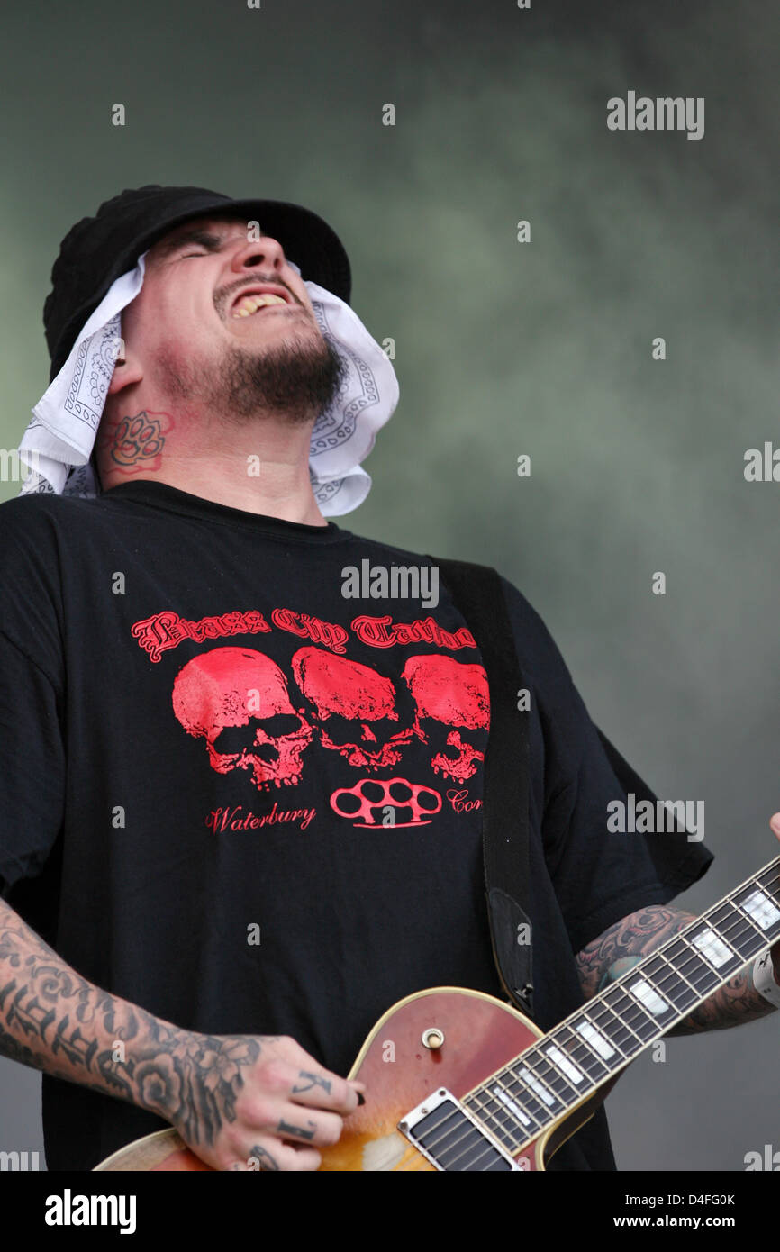 Guitarist Sean Martin performs with his band 'Hatebreed' at the last ...