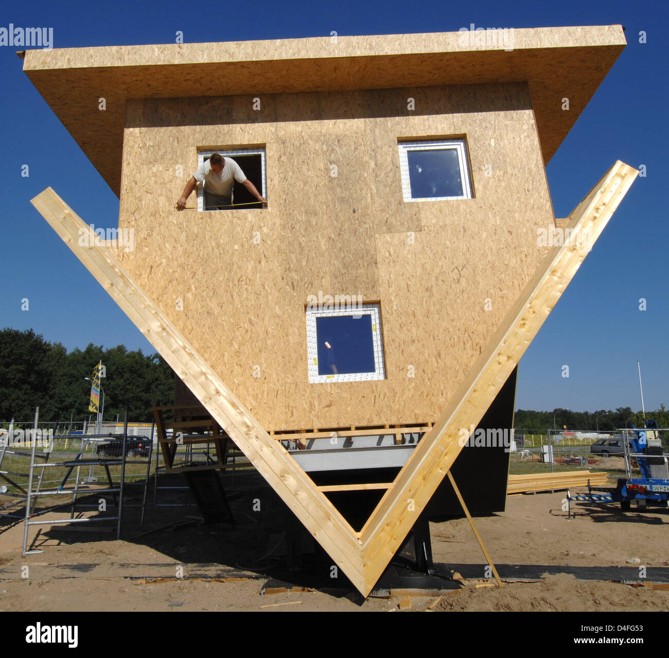 Trassenheide upside down house hi-res stock photography and images - Alamy