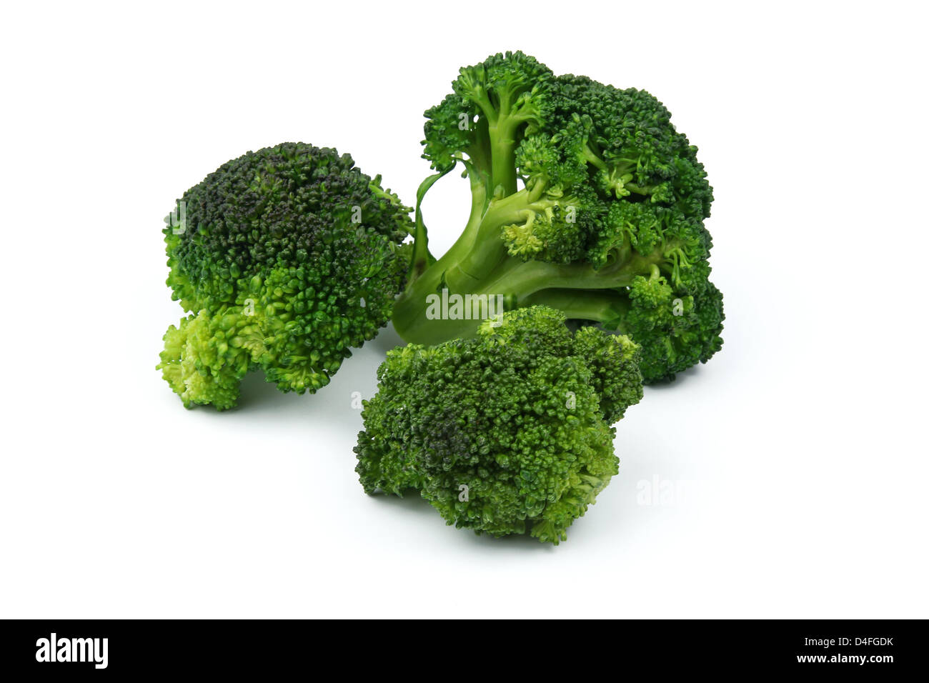 fresh raw broccoli isolated on white Stock Photo - Alamy