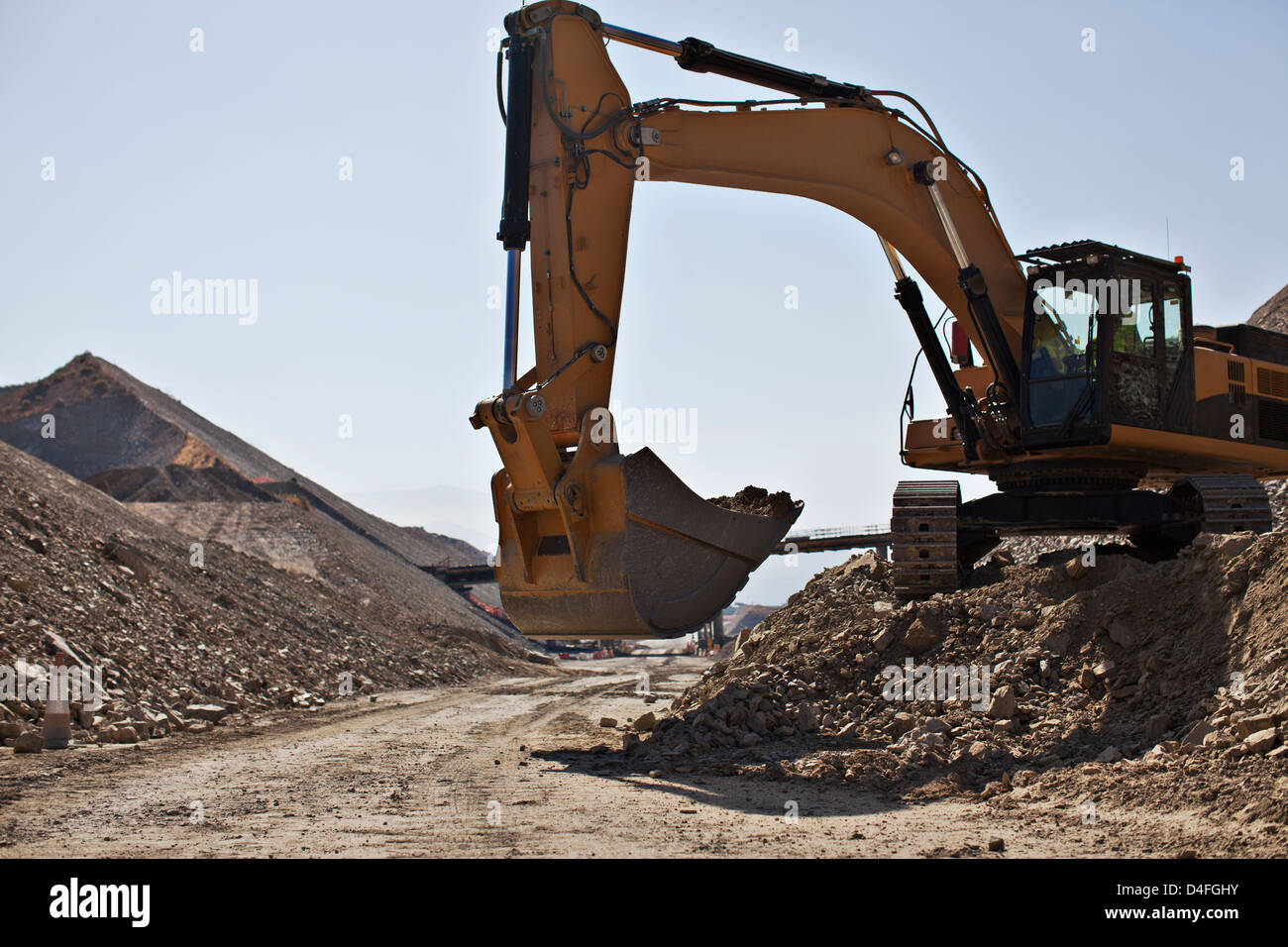 Blue digger hi-res stock photography and images - Alamy