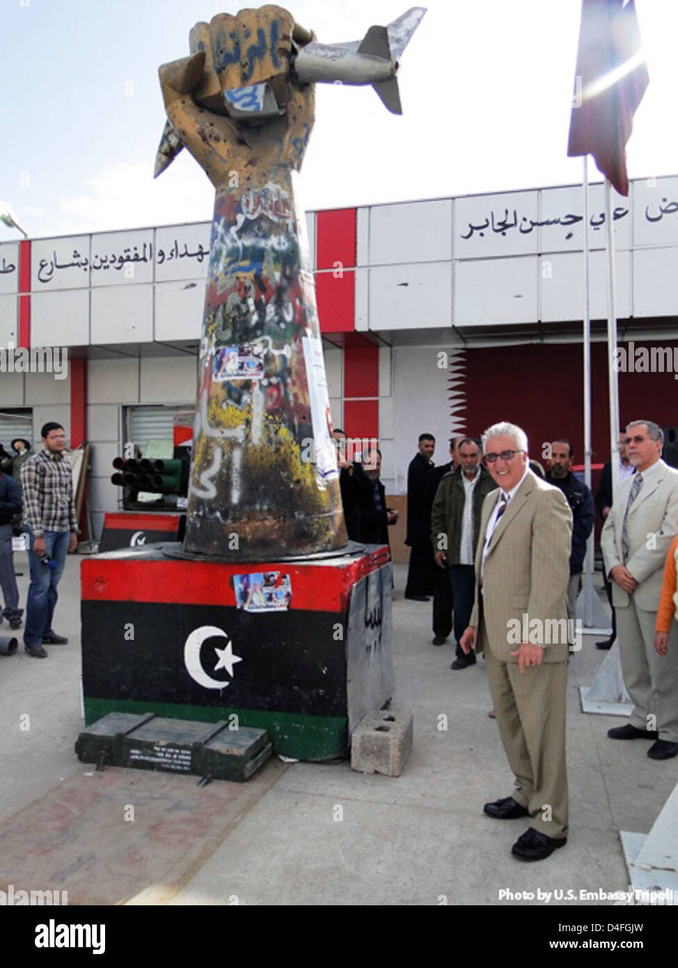 Ambassador Cretz Stands by the Statue That Represents the City's ...