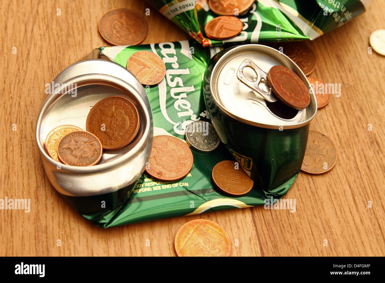 Alcohol minimum price United Kingdom March 13, 2013 Coins on crushed ...