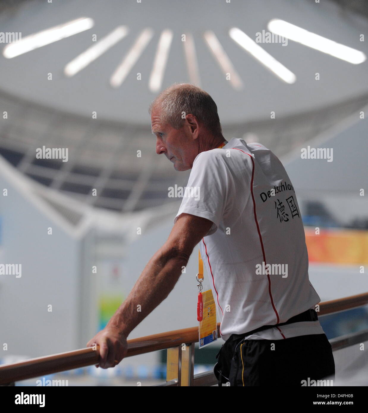 German head coach Oerjan Madsen of Norway is pictured during the first ...