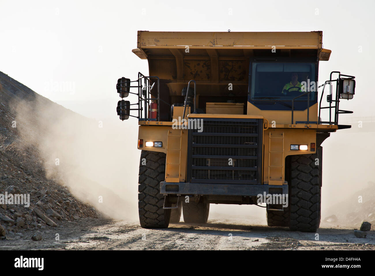 Truck driving in quarry hi-res stock photography and images - Alamy