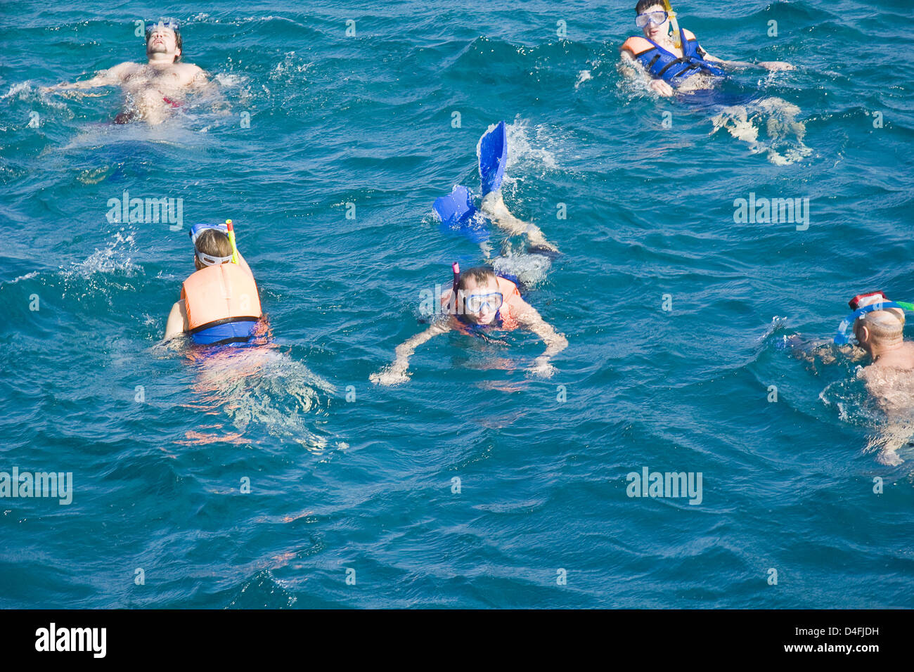 People swimming in the Red Sea Stock Photo - Alamy