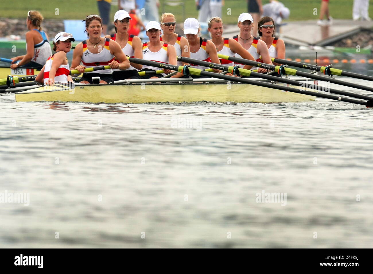 The German women`s Eight with Christina Hennings, Katrin Reinert, Nina ...