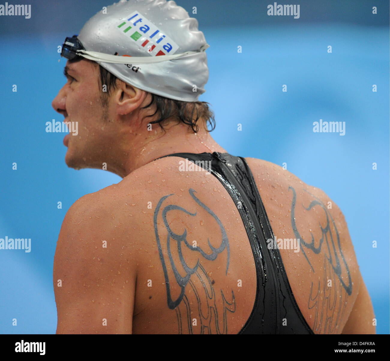Paolo Bossini from Italy swam olympic record in his heat over 200m ...