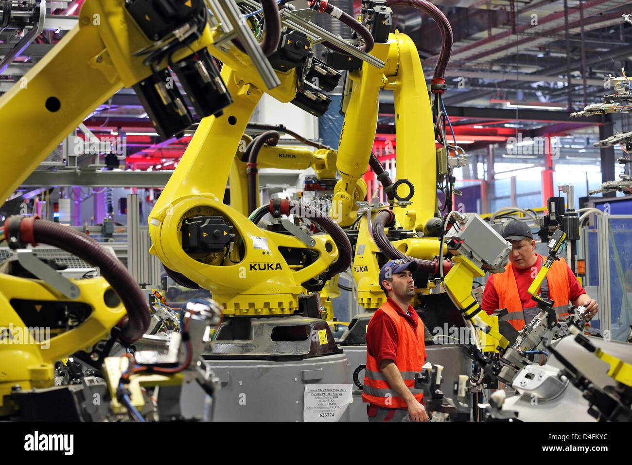 Mechatronics install a production robot at the new car body manufacture ...