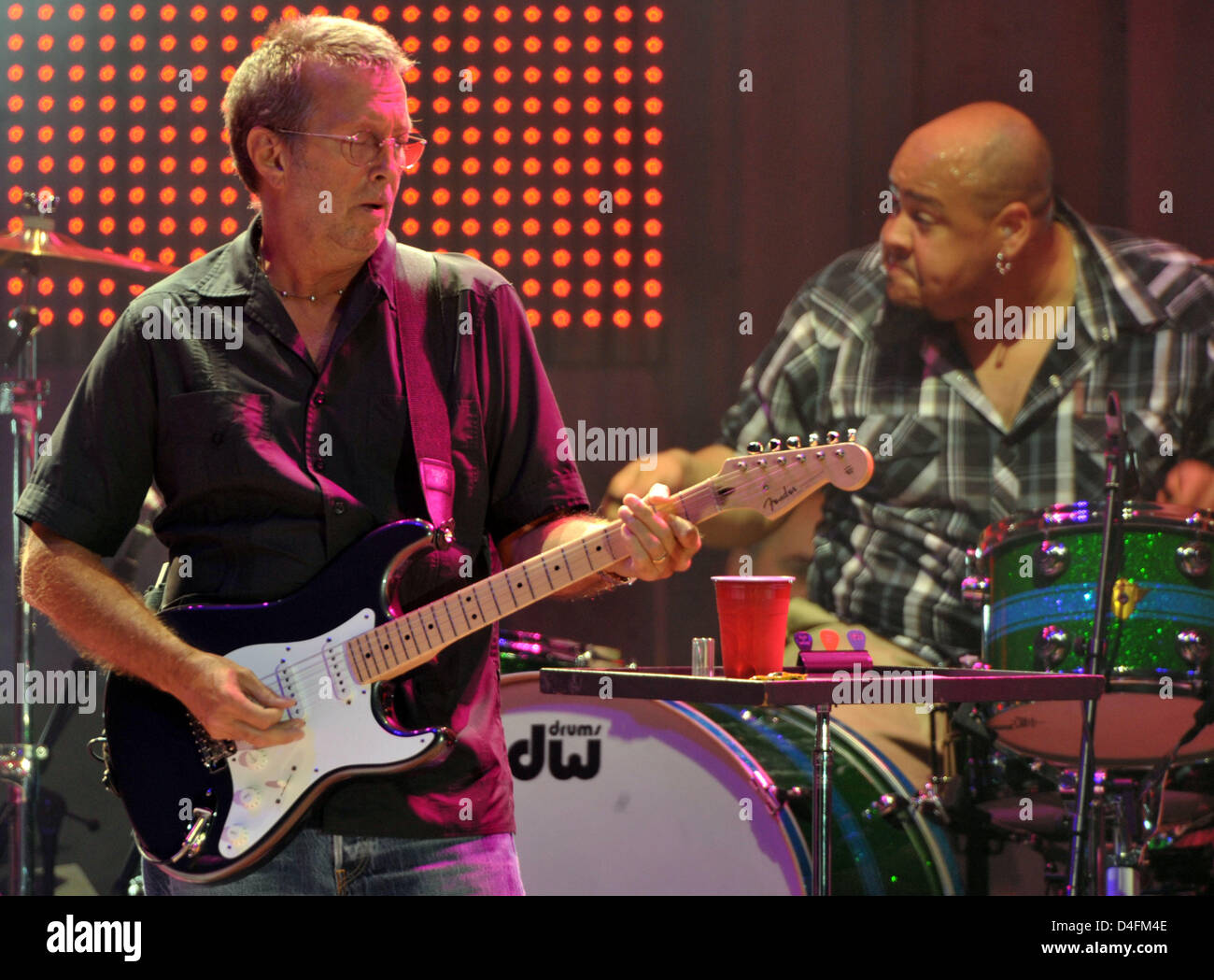 Rock and blues singer Eric Clapton performs at the kick-off concert of ...