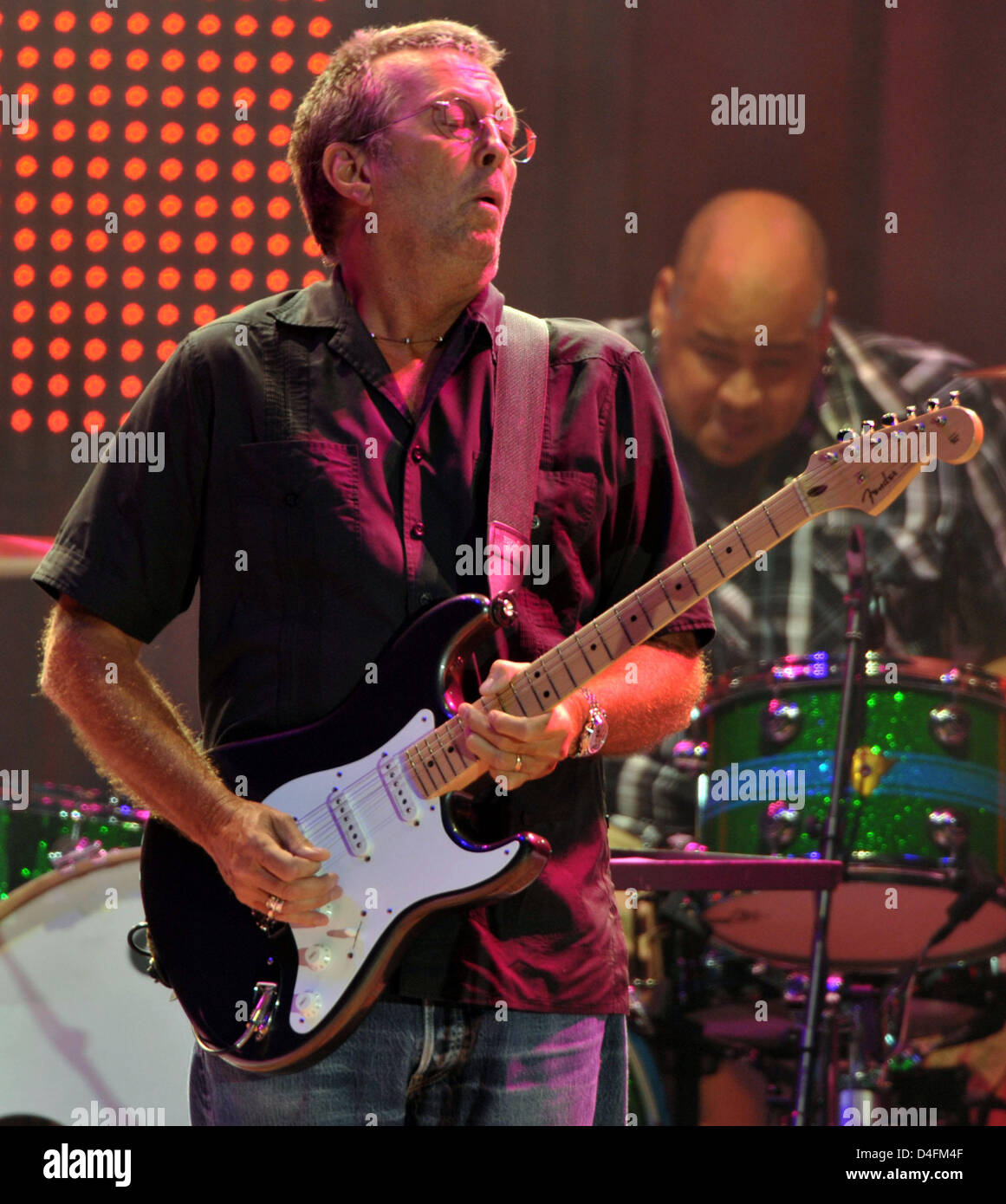Rock and blues singer Eric Clapton performs at the kick-off concert of ...