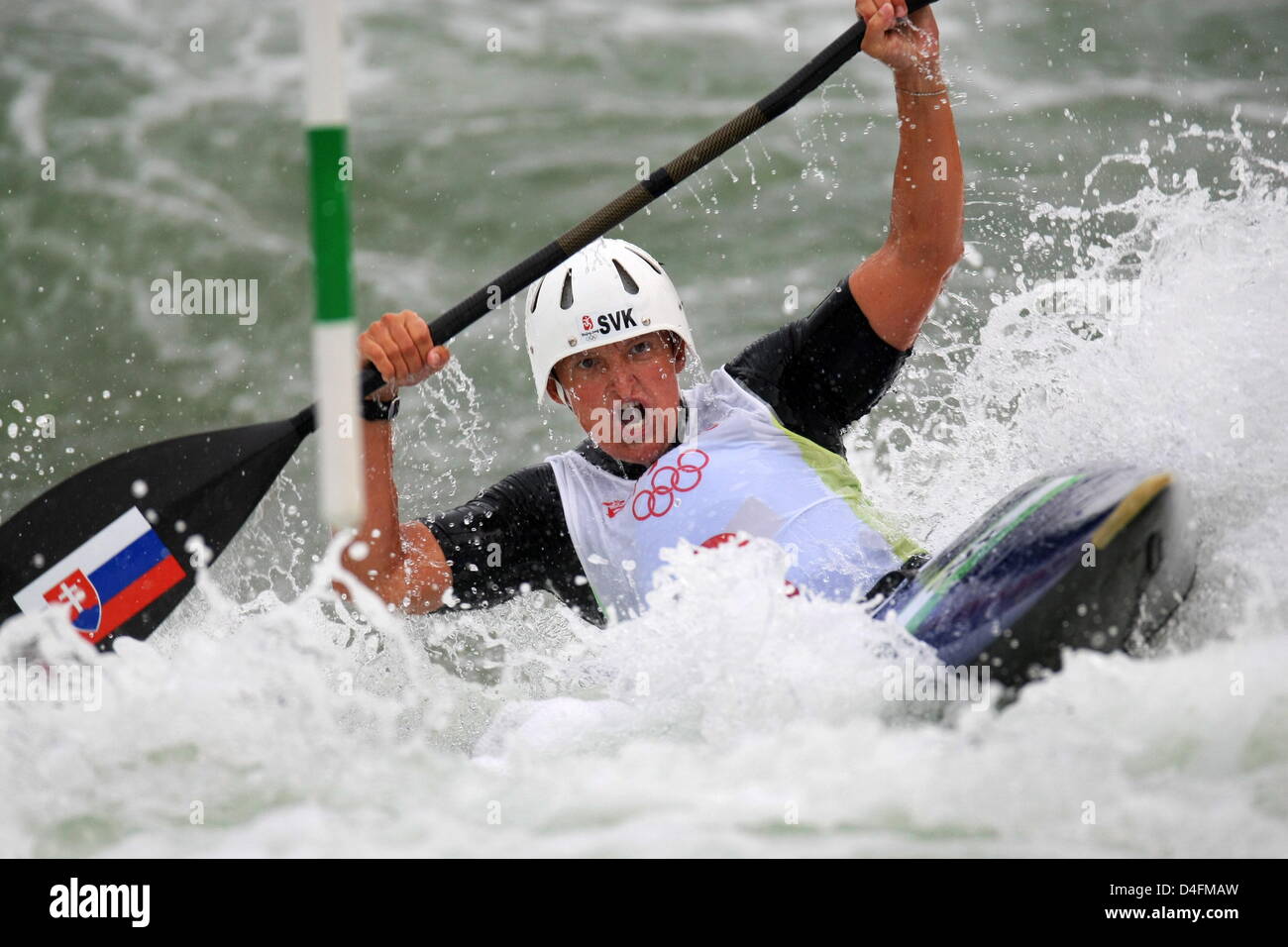 Elena Kaliska from Slovakia competes in the first heat of the women's ...