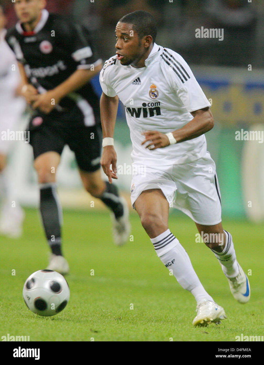 Brazilian Robinho of Spanish record champion Real Madrid gestures ...