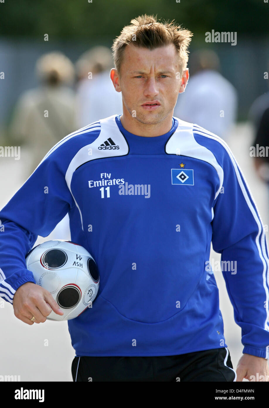 Ivica Olic of German Bundesliga club Hamburg SV (HSV) arrives at the ...