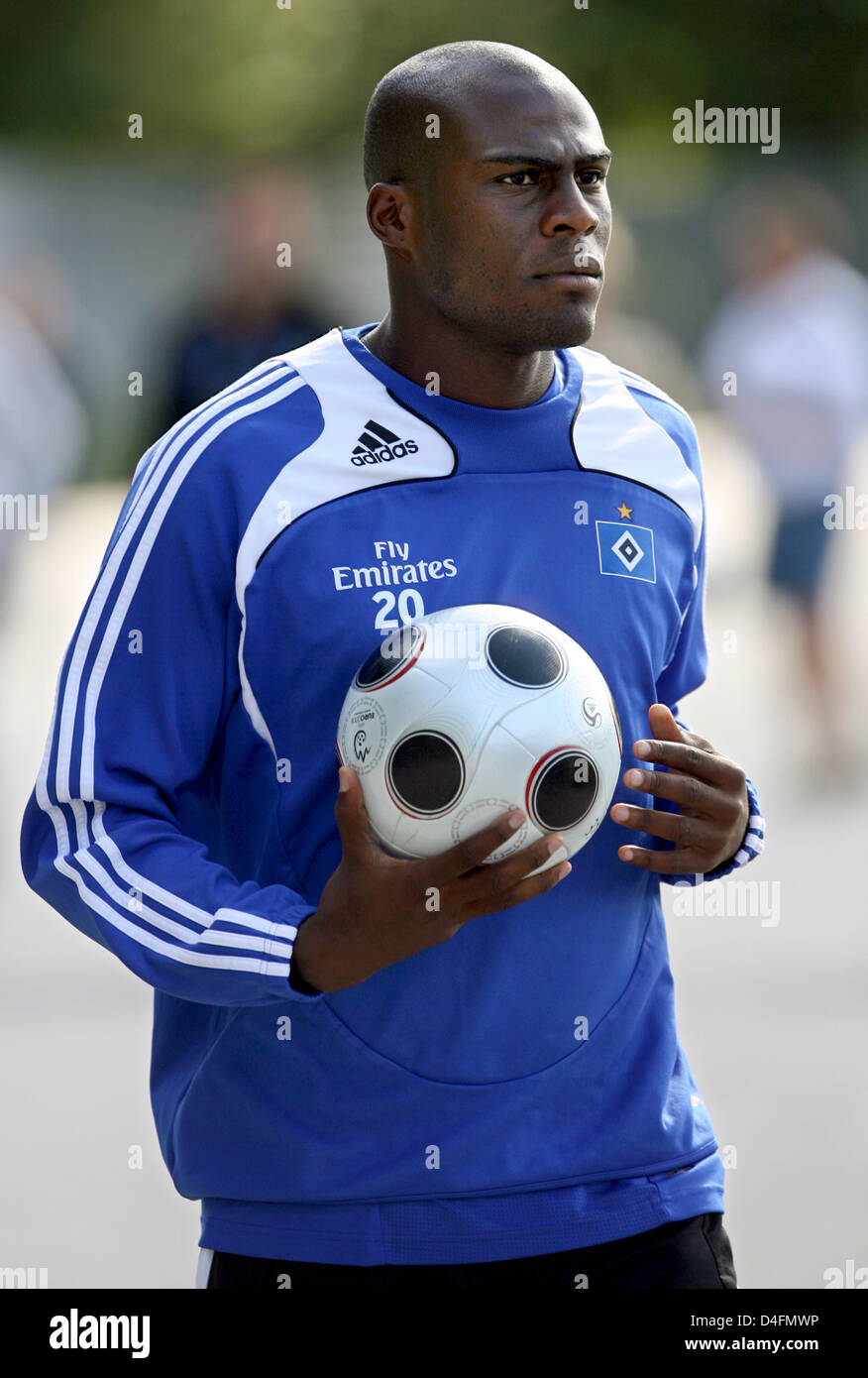 Guy Demel of German Bundesliga club Hamburg SV (HSV) arrives at the ...