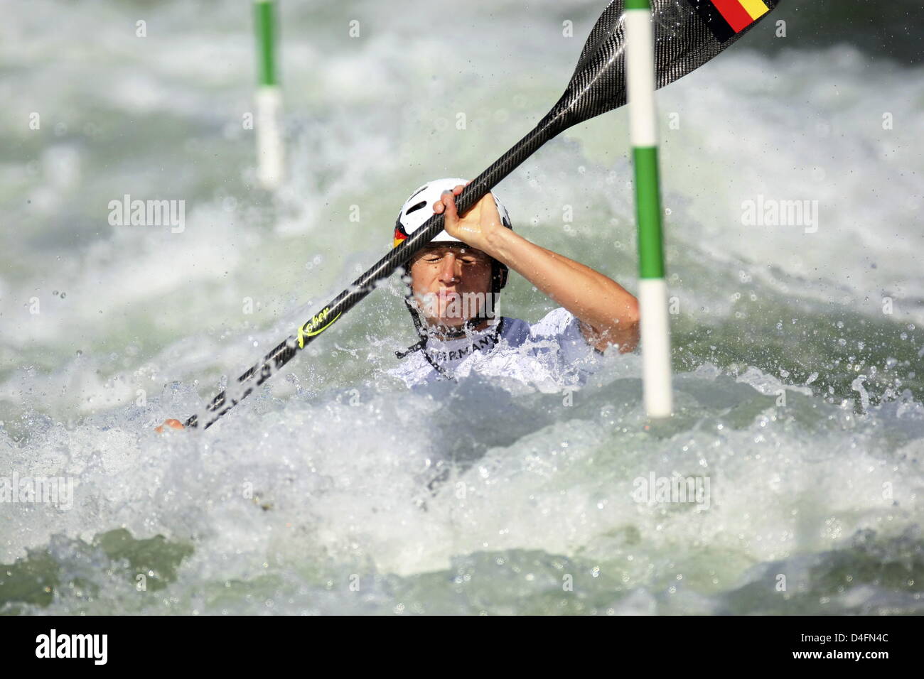 Jennifer Bongardt of Germany competes in the Kayak Women Semifinal at ...