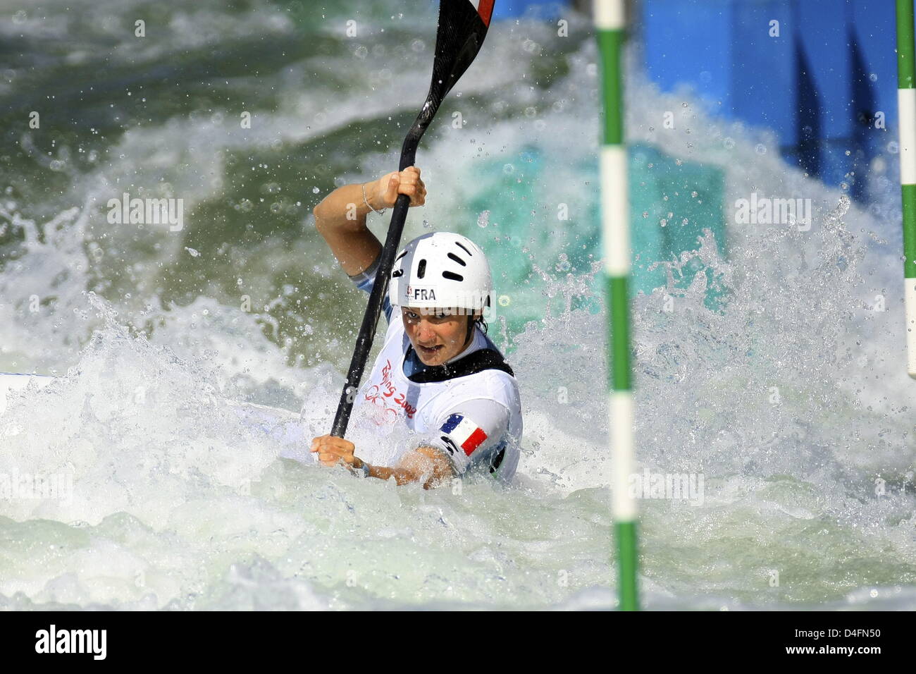 Emilie Fer from France competes in the Kayak Women Semifinal at Shunyi ...