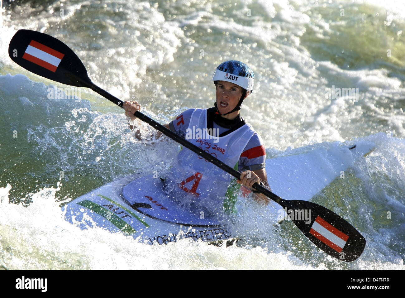 Violetta Oblinger Peters from Austria competes in the Kayak Women's ...