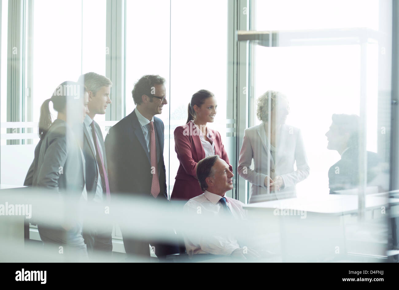 Business meeting on background hi-res stock photography and images - Alamy