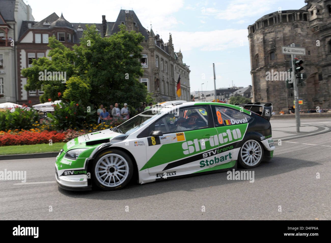 Rallye driver Francois Duval (Belgium) and co-driver Patrick Pivato in ...