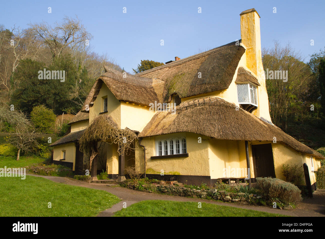 Thatched cottage minehead hi-res stock photography and images - Alamy