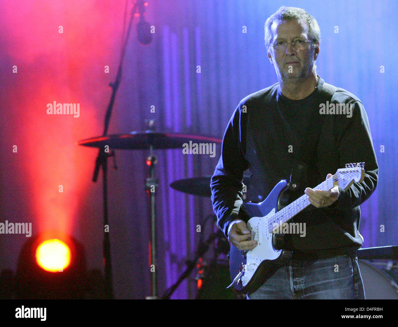 Blues and rock musician Eric Clapton performs on stage during the last ...
